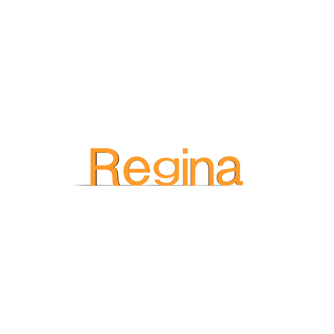 Texto 3D-Print: Regina - 280mm – beamifymx