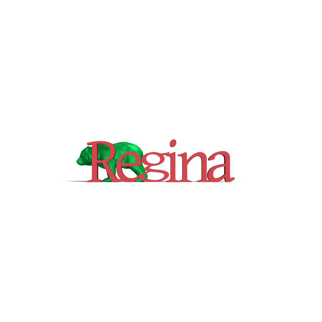 Texto 3D-Print: Regina - 200mm – beamifymx